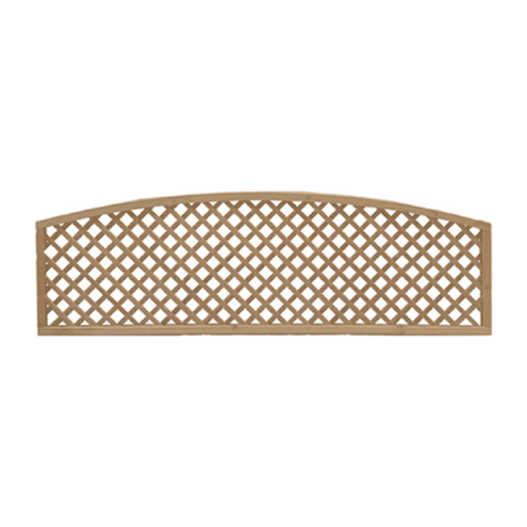 Arched Top Diamond Trellis - Treated Green (1.83m x 0.45m) - Robert Price